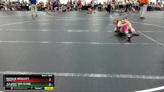 119-127 lbs Round 1 - Juliana Van Slyke, Mt. Lebanon vs Natalie Wescott ...
