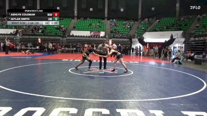 1-5A 126 Semifinal - Ashlyn Coleman, Weaver vs Jaylan Smith, Lincoln