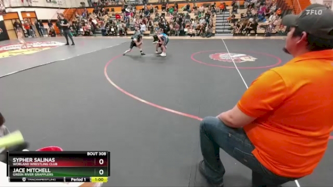 62 lbs Champ. Round 2 - Sypher Salinas, Worland Wrestling Club vs Jace ...