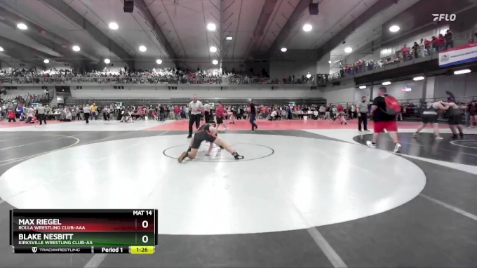 190 lbs Quarterfinal - Blake Nesbitt, Kirksville Wrestling Club-AA vs ...