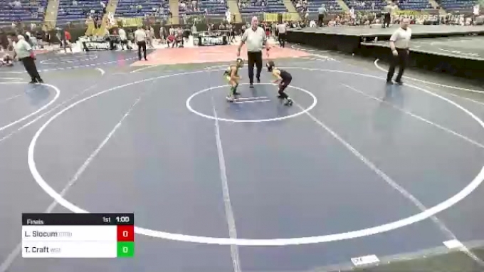 58 lbs Final - Lucas Slocum, Stout Wr Ac vs Tristen Craft, Western ...
