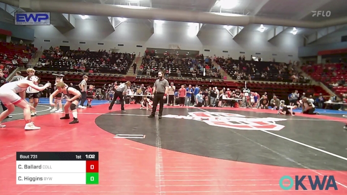 120 lbs Quarterfinal - Cannon Ballard, Collinsville Cardinal Youth ...
