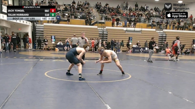 157 lbs Round Of 32 - Jack Tongel, Unattached - Pittsburgh vs Talan ...