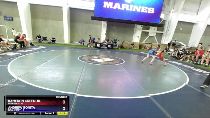 120 lbs Round 2 (8 Team) - Kameron Green Jr., Nebraska vs Andrew Bonita ...
