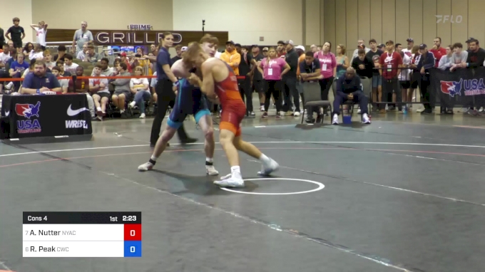 63 kg Cons 4 - Aidan Nutter, New York Athletic Club vs Rhett Peak ...