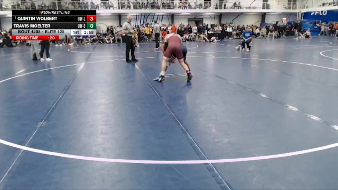 Elite 125 lbs Semifinal - Quintin Wolbert, Wisconsin-La Crosse vs ...