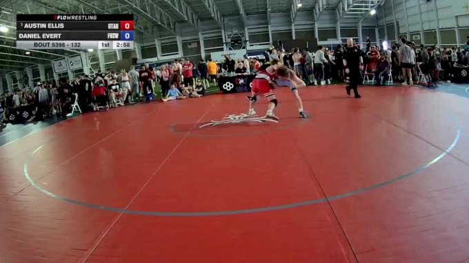 144 lbs Champ. Round 3 - Austin Ellis, Utah vs Daniel Evert, Flathead ...