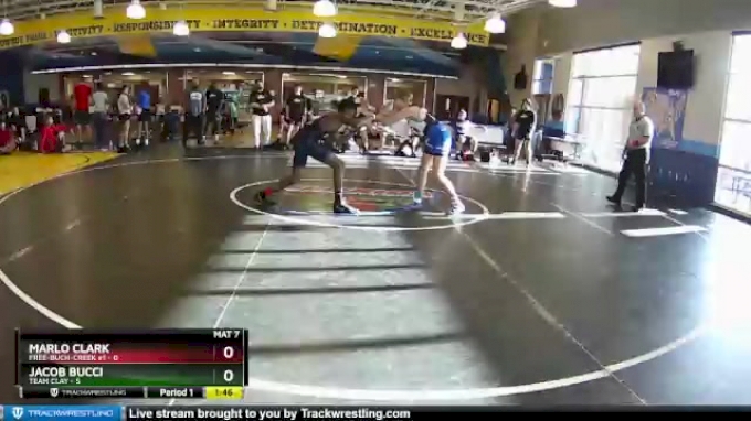 113 lbs Round 1 (8 Team) - Jacob Bucci, Team Clay vs Marlo Clark, Free ...