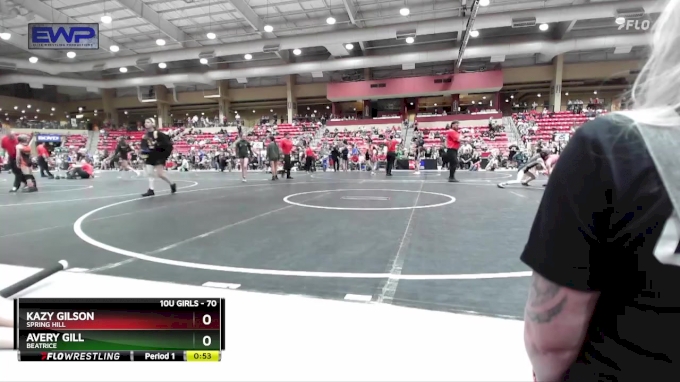 70 lbs Champ. Round 2 - Kazy Gilson, Spring Hill vs Avery Gill, Beatrice