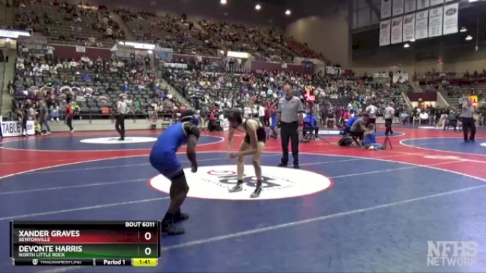6A 120 lbs Quarterfinal - Xander Graves, Bentonville vs Devonte Harris ...
