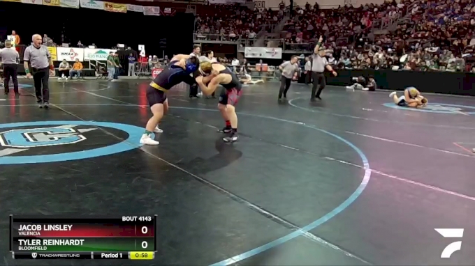 4A 172 lbs Cons. Round 1 - Jacob Linsley, Valencia vs Tyler Reinhardt ...