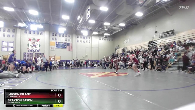 120 lbs Champ. Round 3 - Braxton Eason, Father Ryan vs Larson Pilant ...