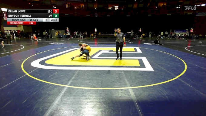 125 lbs Consi Of 16 #1 - Elijah Lowe, Chattanooga vs Bryson Terrell ...