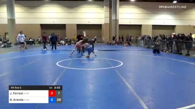 113 lbs Prelims - Jax Forrest, Savage Wrestling vs Benjamin Aranda ...