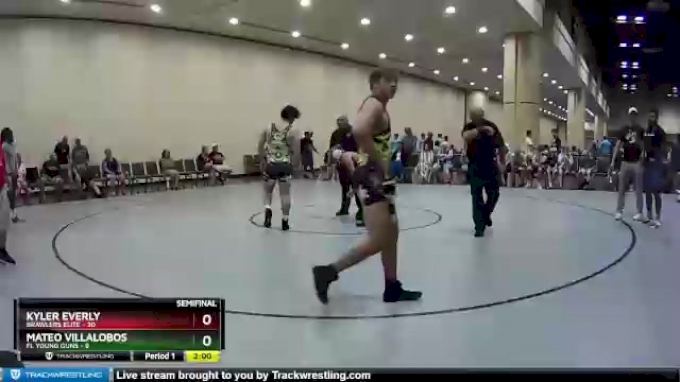 160 lbs Semis & Wb (16 Team) - Kyler Everly, Brawlers Elite vs Mateo ...