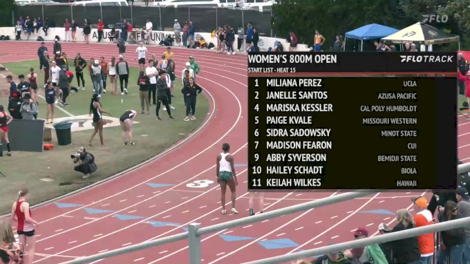 Women's 800m, Finals 15