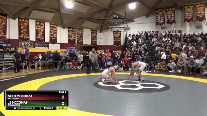 126 lbs 3rd Place Match - Seth Mendoza, Mt. Carmel vs JJ McComas ...