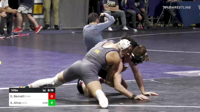 141 lbs Round Of 16 - Drew Bennett, Iowa vs Andrew Alirez, Northern ...