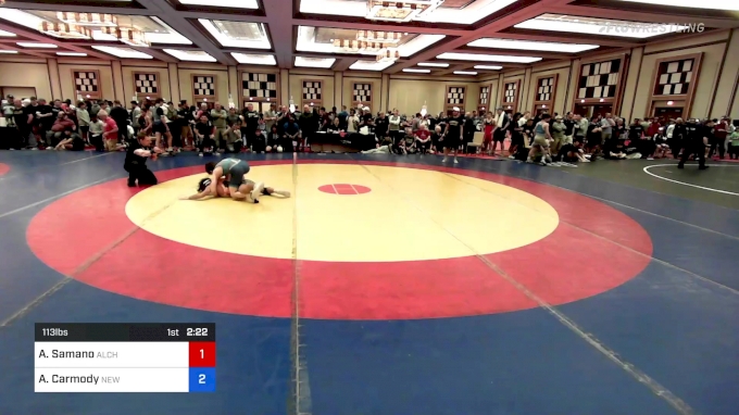 113 lbs Quarterfinal - Adrian Samano, Alchemy Wrestling vs Aidan ...