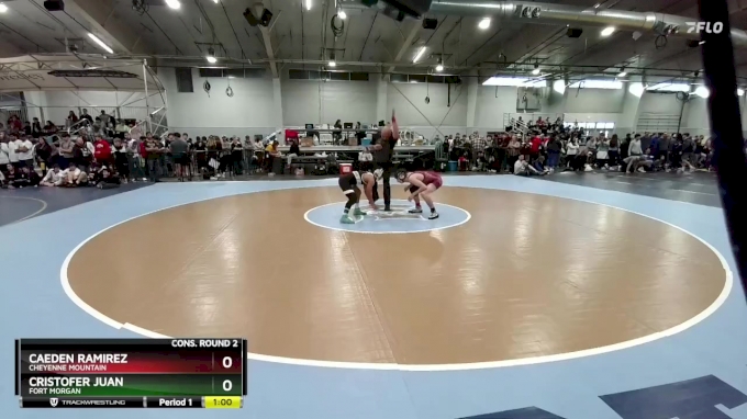 120 lbs Cons. Round 2 - Cristofer Juan, Fort Morgan vs Caeden Ramirez ...