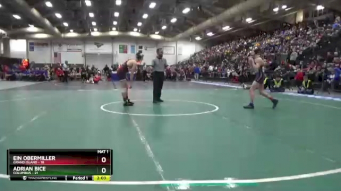 126 lbs Quarterfinals (8 Team) - Adrian Bice, Columbus vs Ein ...