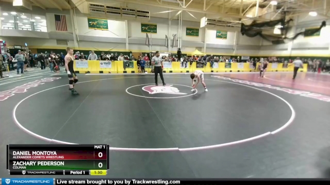 105 lbs Champ. Round 1 - Daniel Montoya, Alexander Comets Wrestling vs ...