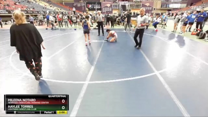 105 lbs Quarterfinal - Mileena Notaro, Nebraska Wrestling Training ...