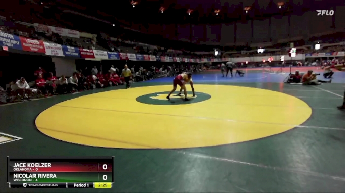 133 lbs Finals (2 Team) - Nicolar Rivera, Wisconsin vs Jace Koelzer ...