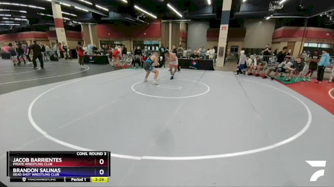 215 lbs Cons. Round 3 - Jacob Barrientes, Pirate Wrestling Club vs ...