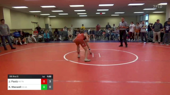 106 lbs Rr Rnd 5 - Jason Foutz, Team Nauman White HS vs Kai Maxwell ...