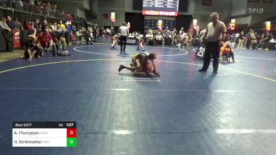 87 lbs Quarterfinal - Aiden Thompson, Cranberry vs Hadyn Strittmatter ...