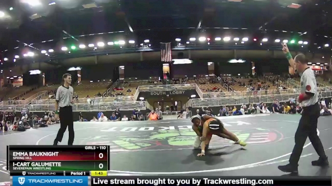 110 lbs 1st Place Match - I-Cart Galumette, SEVEREPAIN WRESTLING vs ...