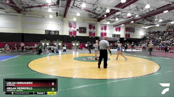 120 lbs Champ. Round 2 - Megan Merrifield, Temescal Canyon vs Leilah ...