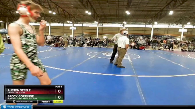 105 lbs Cons. Round 4 - Austen Steele, Tri-Valley Titans vs Brock ...