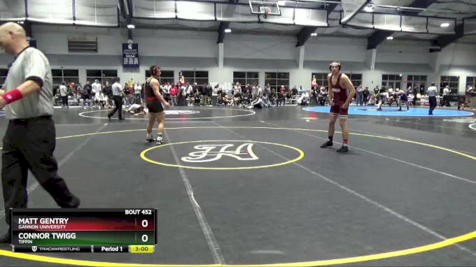 174 lbs Cons. Semi - Connor Twigg, Tiffin vs Matt Gentry, Gannon University