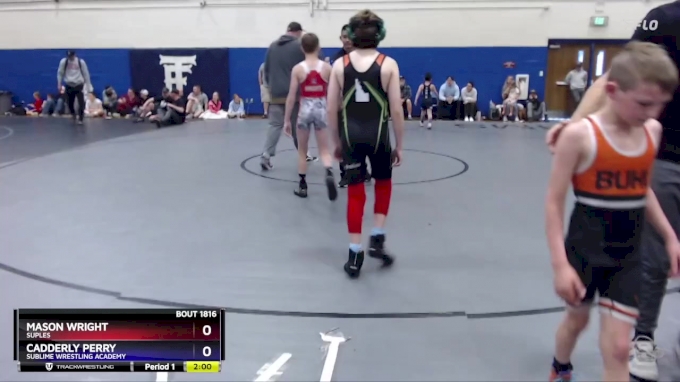 97 lbs Round 2 - Mason Wright, Suples vs Cadderly Perry, Sublime ...