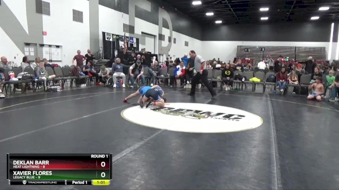 100 lbs Round 1 (8 Team) - Deklan Barr, Heat Lightning vs Xavier Flores ...
