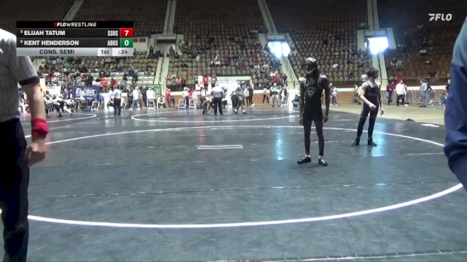 7A 120 lbs Cons. Semi - Elijah Tatum, Smiths Station Hs vs Kent ...