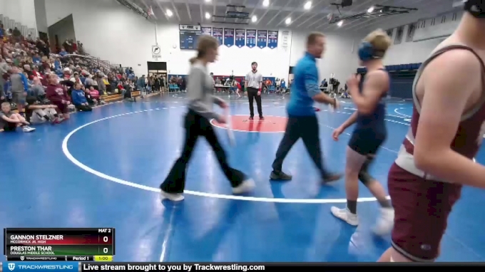 105 lbs Quarterfinal - Gannon Stelzner, McCormick Jr. High vs Preston ...
