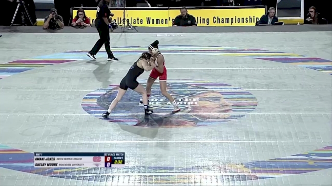 124 lbs 1st Place Match - Amani Jones, North Central College vs Shelby ...
