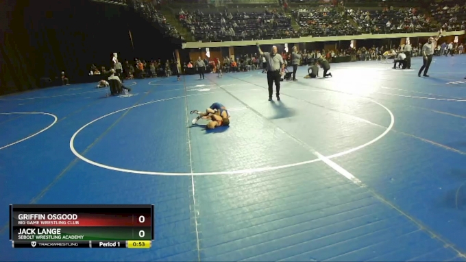 59 lbs Quarterfinal - Jack Lange, Sebolt Wrestling Academy vs Griffin ...