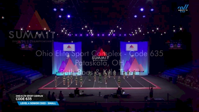 Ohio Elite Sport Complex - Code 635 [2025 L4 Senior Coed - Small ...