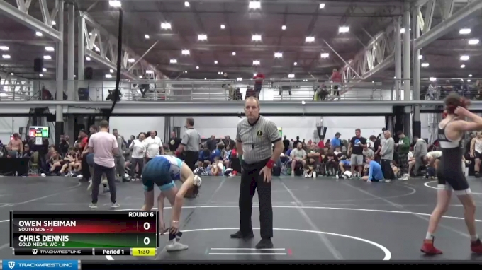 113 lbs Round 6 (10 Team) - OWEN SHEIMAN, South Side vs Chris Dennis ...