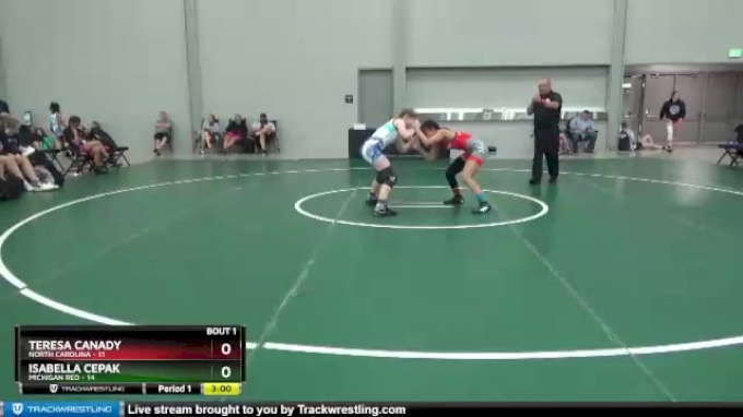 122 lbs Round 1 (6 Team) - Teresa Canady, North Carolina vs Isabella ...