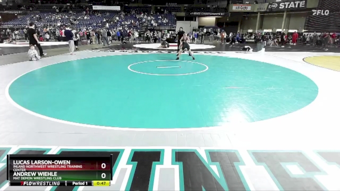 88 lbs Cons. Semi - Lucas Larson-Owen, Inland Northwest Wrestling ...