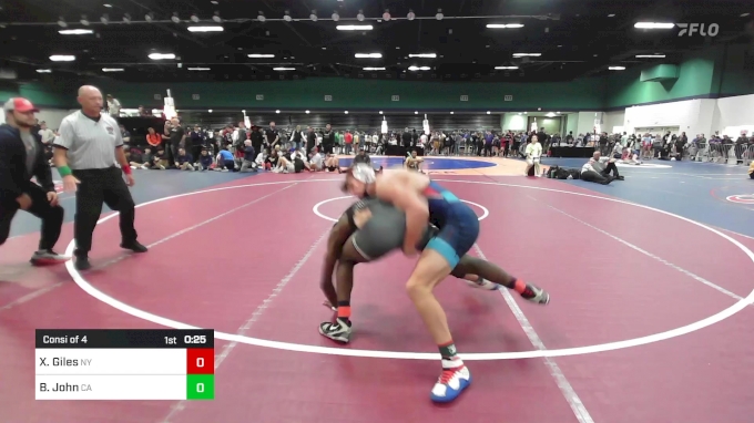 165 lbs Consi Of 4 - Xavier Giles, NY vs Branson John, CA