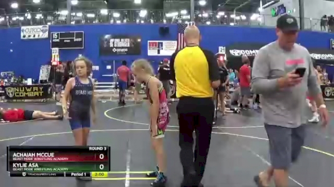 76 lbs Round 3 - Kylie Asa, Beast Mode Wrestling Academy vs Achaiah ...