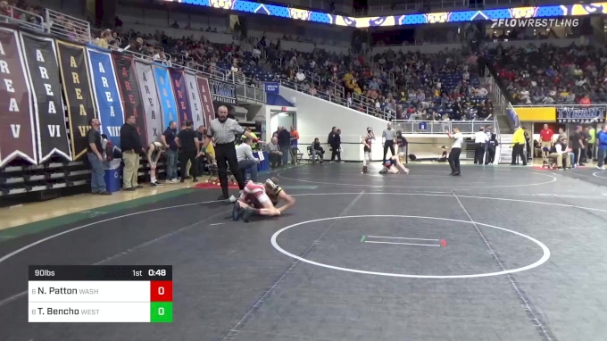90 lbs Consi Of 8 #2 - Noah Patton, Washington vs Thomas Bencho, West ...