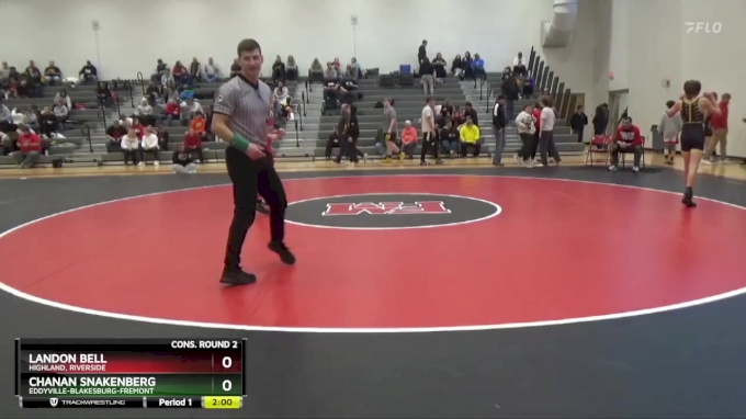 106 lbs Cons. Round 2 - Chanan Snakenberg, Eddyville-Blakesburg-Fremont ...