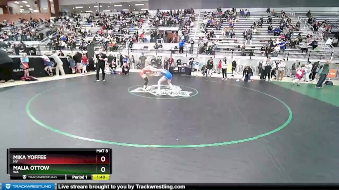 54 lbs Champ. Round 1 - Mika Yoffee, NV vs Malia Ottow, WA